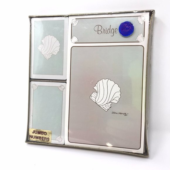 Other | Bridge Playing Cards Jumbo Numbers Clam Design Nos 1a1 | Poshmark
